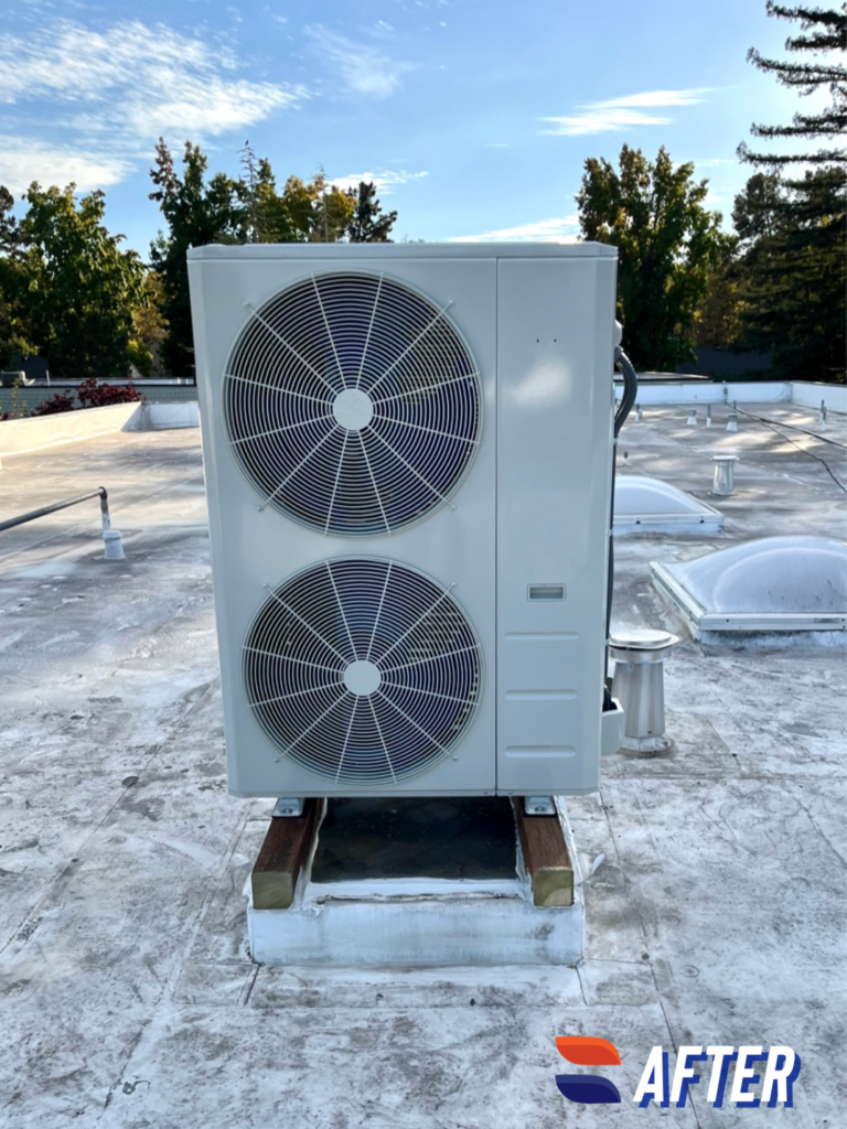 Carrier heat pump 38MURAQ48AA3 installation in Menlo Park, CA - Nur HVAC
